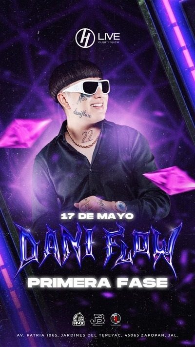 Boletos | DANI FLOW H LIVE | Ticket Select
