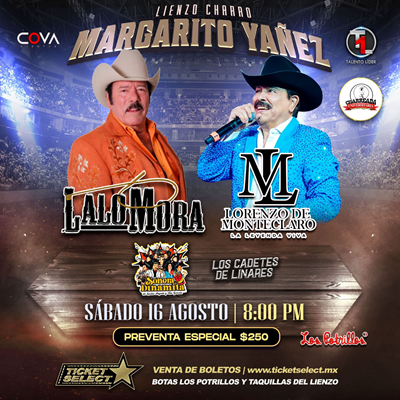Boletos | LALO MORA & LORENZO DE MONTECLARO 2025 | Ticket Select
