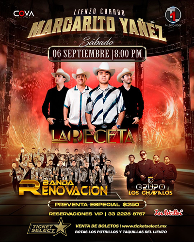 Boletos | LA RECETA / BANDA RENOVACION / GDL | Ticket Select